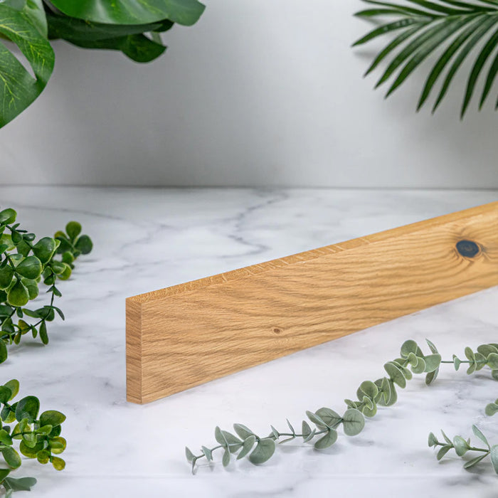 Solid Full Stave Oak Worktop Upstand 3M x 80mm x 18mm