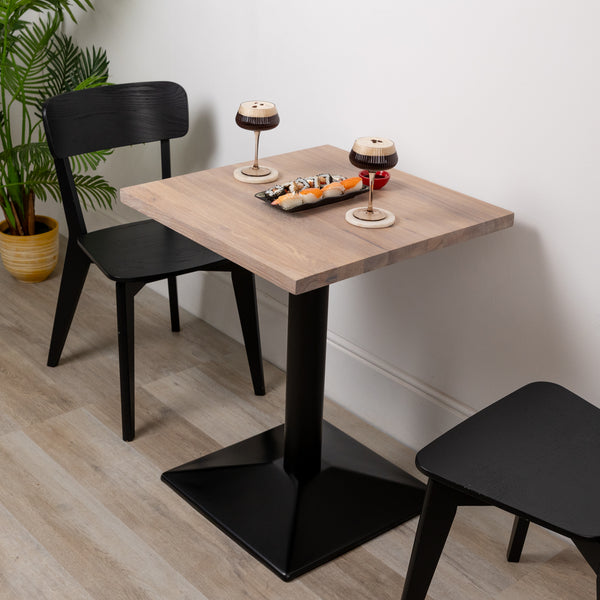 Premium Solid Oak Bistro Table - Natural (Light Oak)