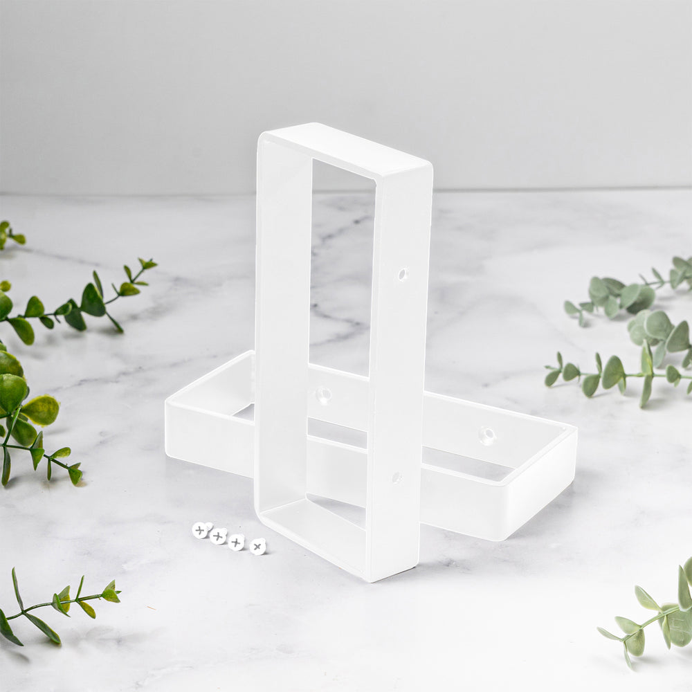 White Monitor Stand Legs 90mm high x 200mm wide (set of 2)