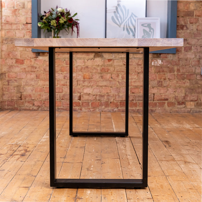 Premium Solid Oak Dining Table - White Oak