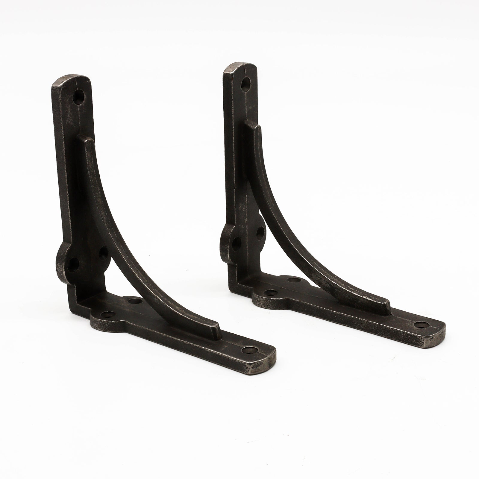 Antique Iron Radiator Lug Cast-Iron Shelf Brackets (Pair)