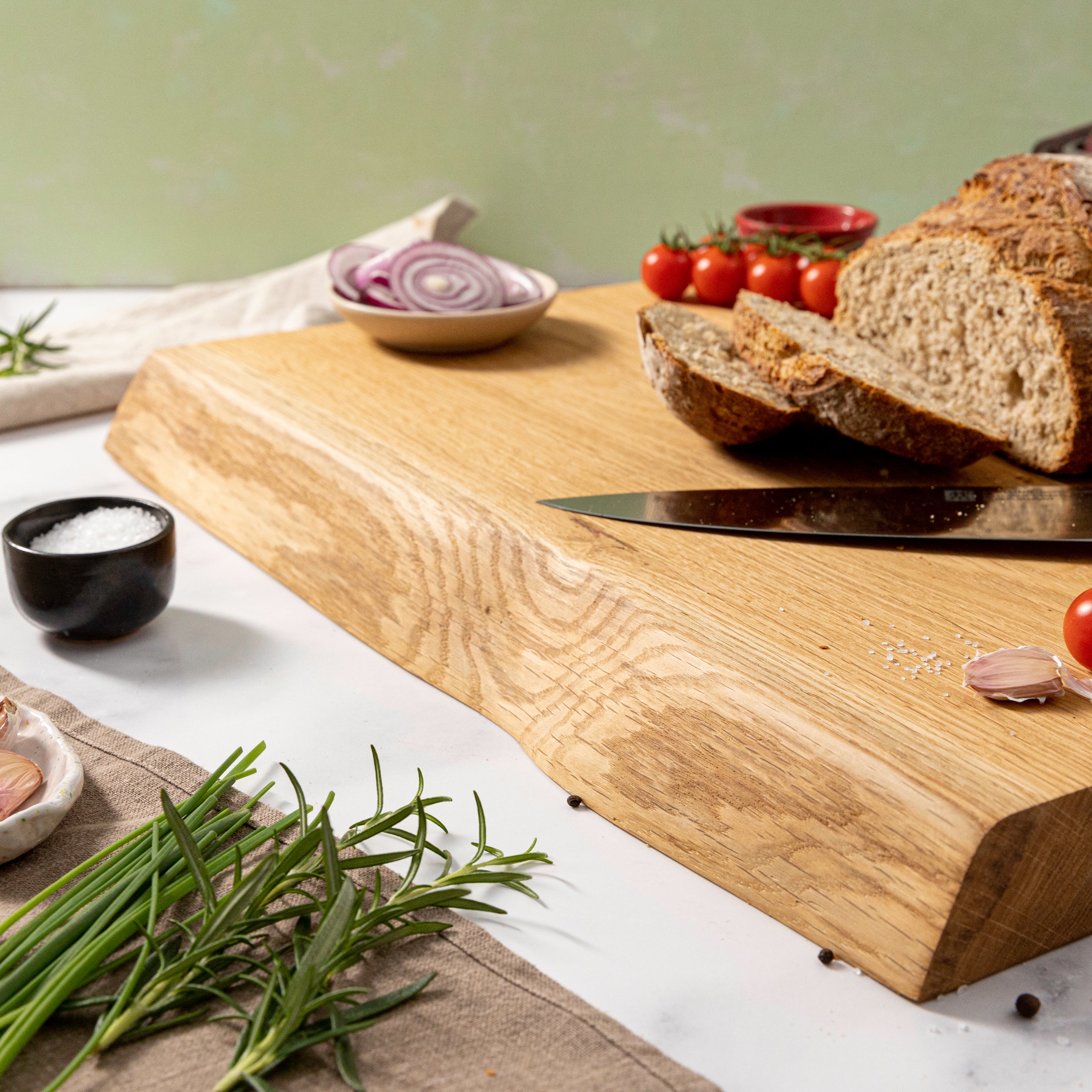 Solid Oak Live Edge Chopping Board