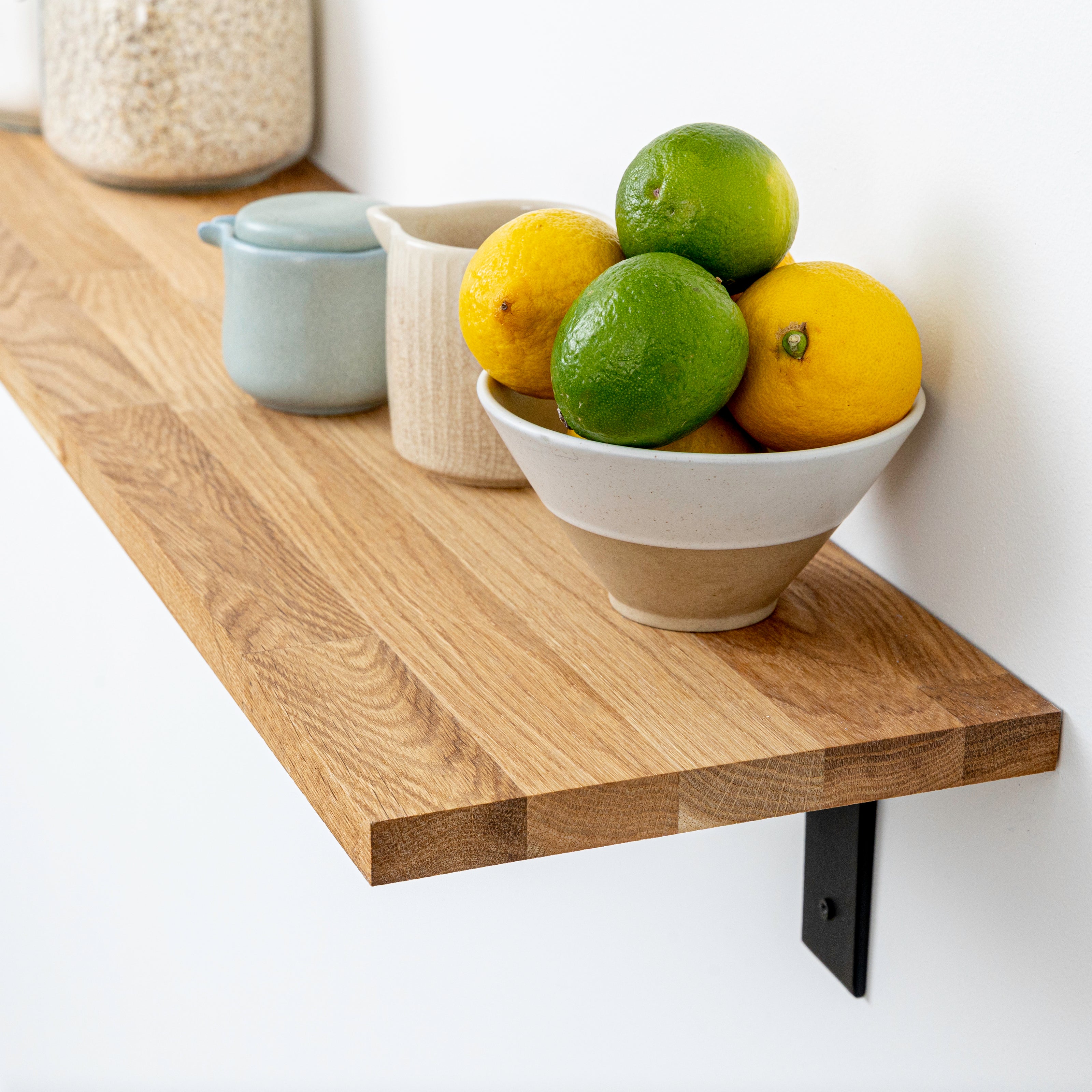 Solid Oak Wall Shelf - 18mm thick