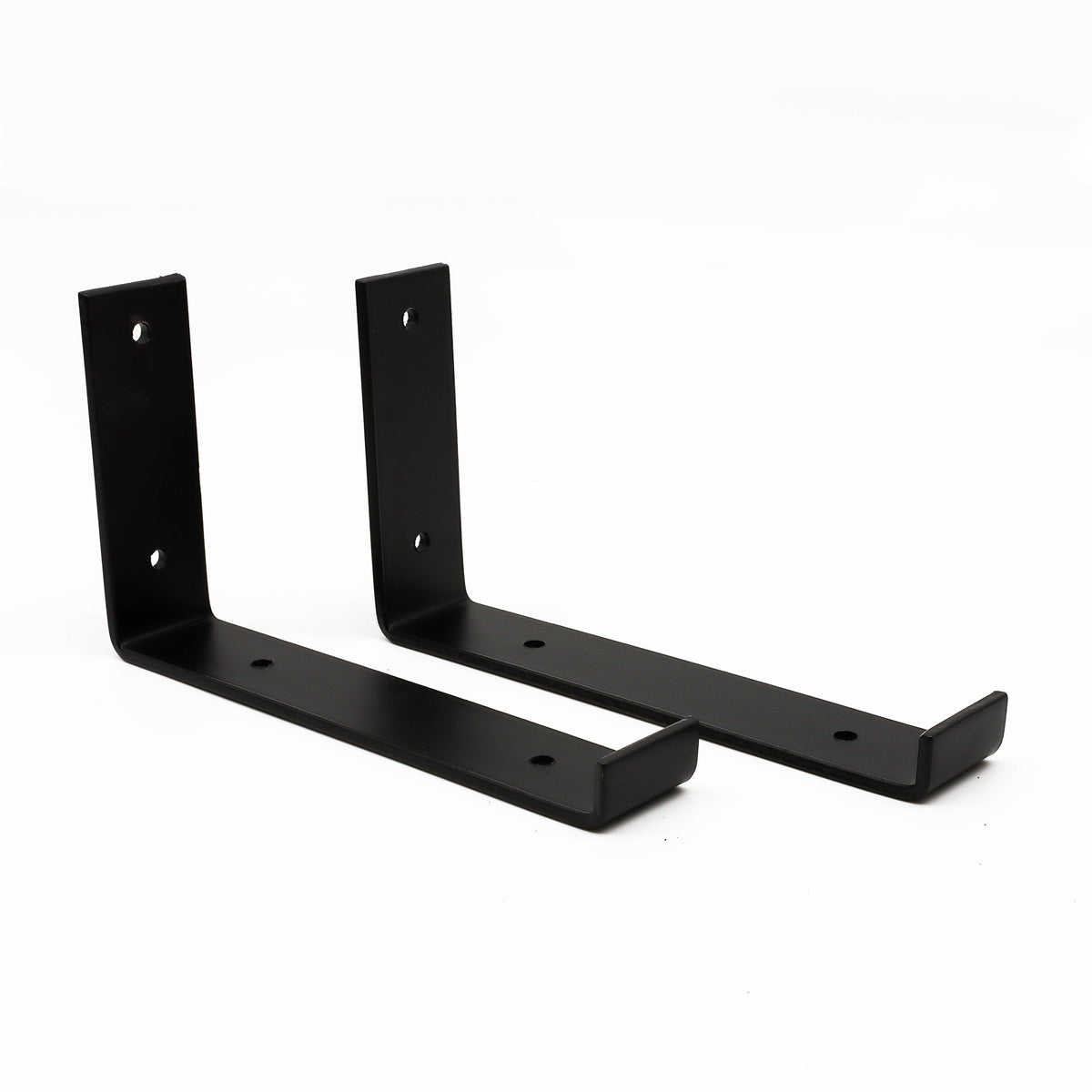 Black Up-Style Scaffolding Brackets for 200mm depth shelves (Pair)