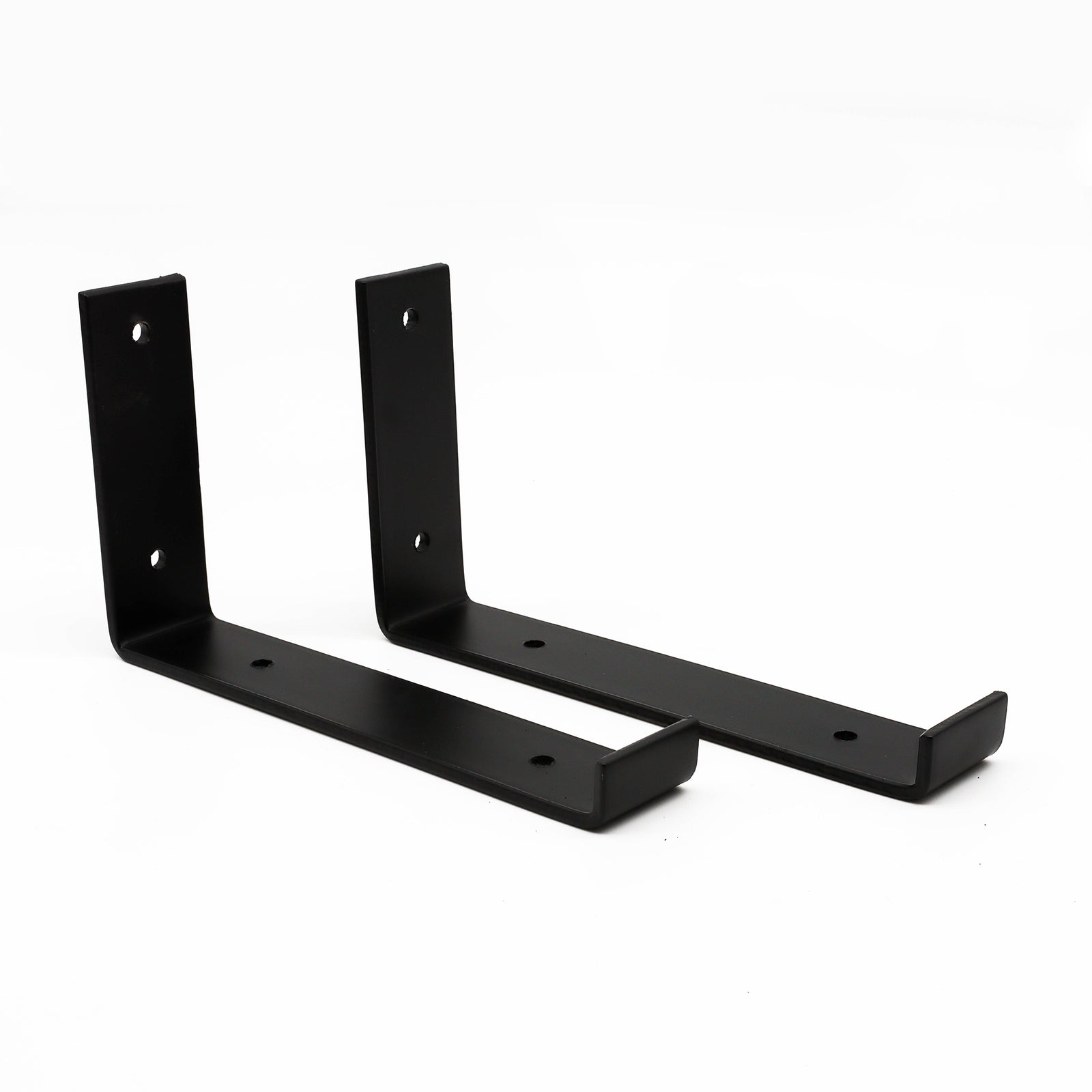 Black Up-Style Scaffolding Brackets for 200mm depth shelves (Pair)